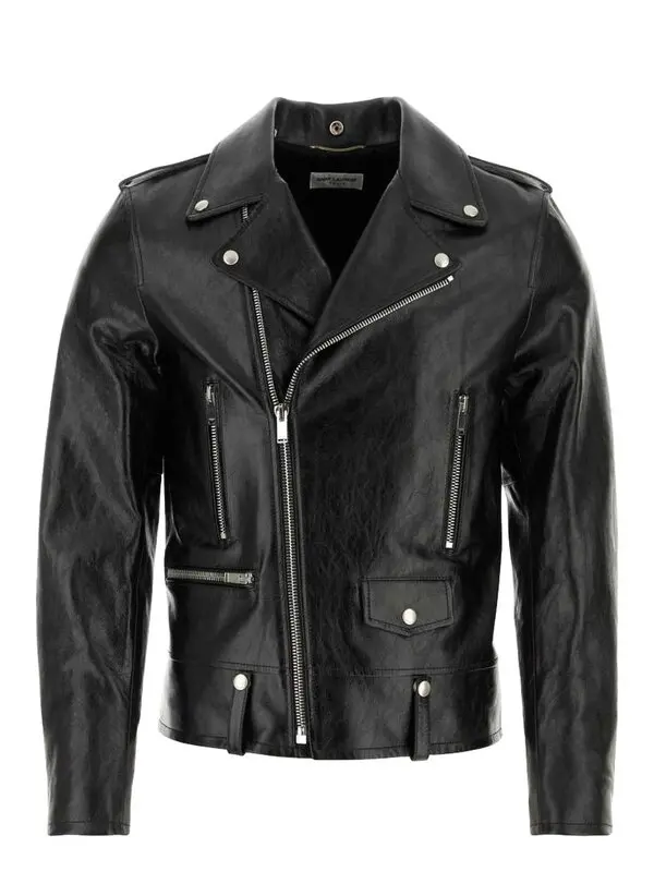Saint Laurent Leather Jacket - Black