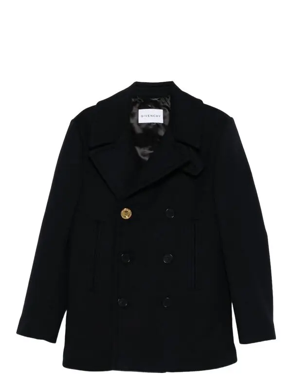 Givenchy Wool Pea Coat - Blue