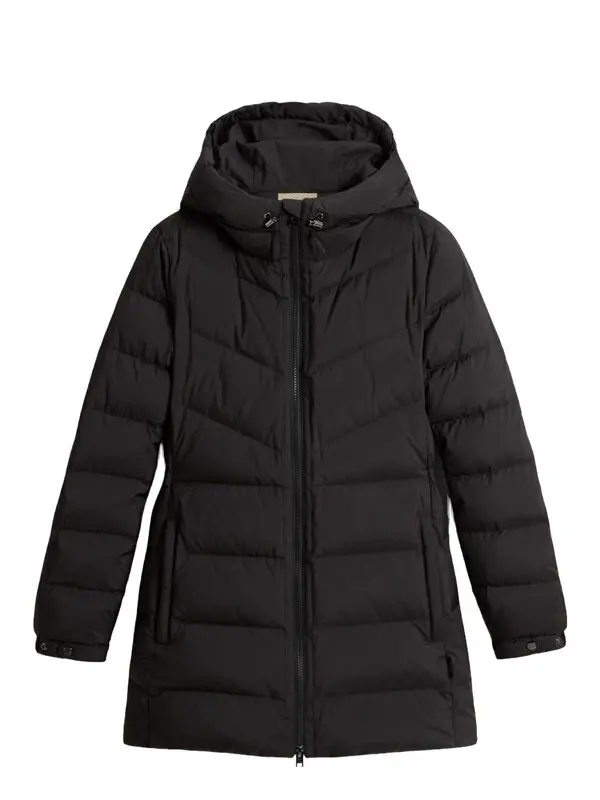 Woolrich Long Down Jacket - Black