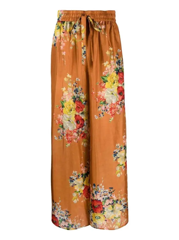 Zimmermann Alight Wide-leg Trousers - Orange