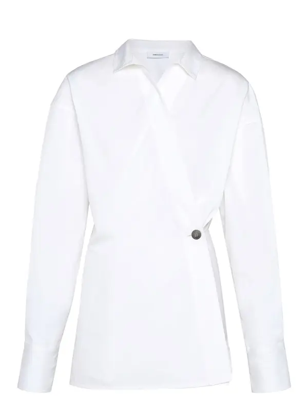 FERRAGAMO Asymmetric Shirt - White