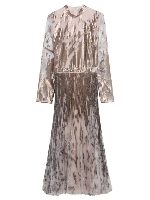 Simkhai Cassini Abstract-pattern Print Dress - Neutrals