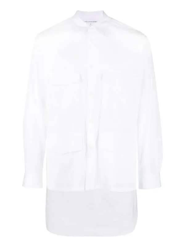 Comme Des Garçons Cargo Cotton Shirt - White