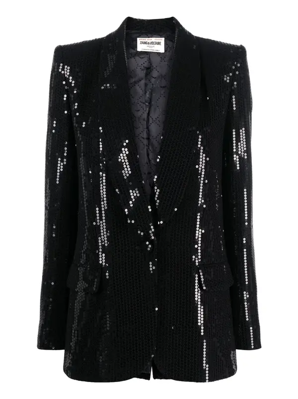 Zadig&Voltaire Vive Sequinned Blazer - Black