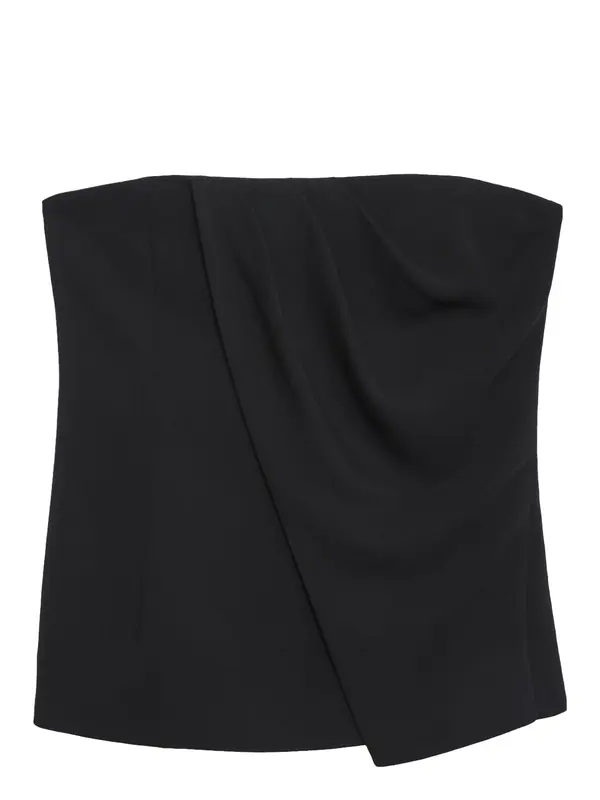 ANINE BING Halle Strapless Top - Black