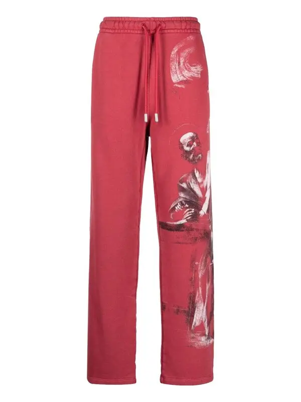 Off-White Graphic-print Track Pants - Red