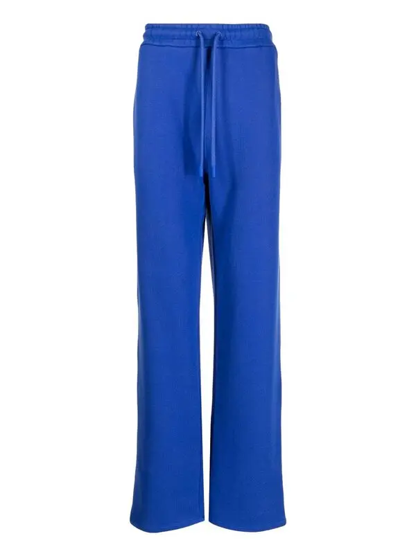 Off-White Moon Tab Cotton Track Pants - Blue