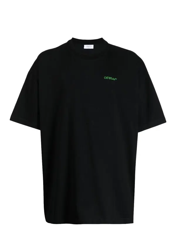 Off-White Moon Tab Cotton T-shirt - Black