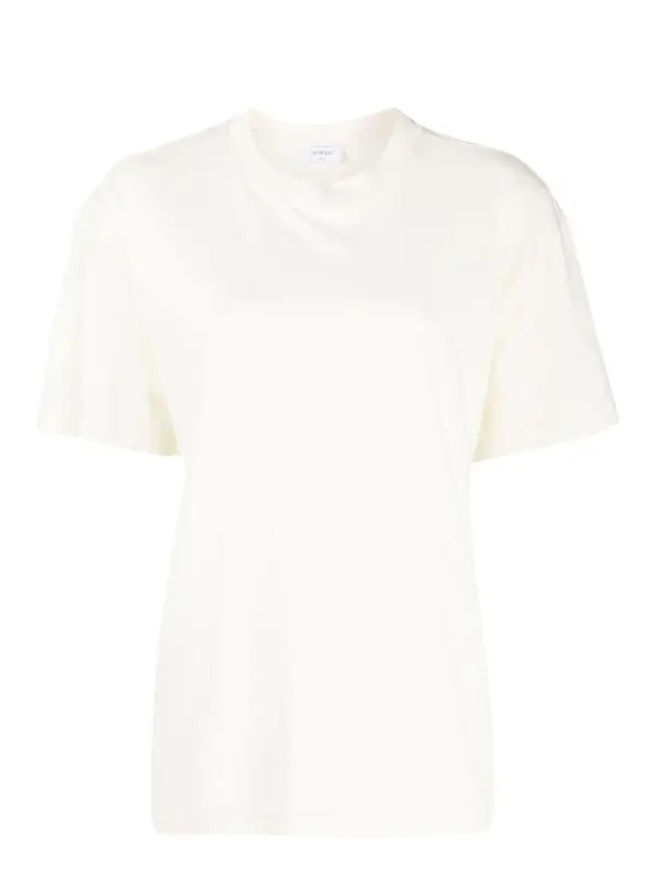 Off-White Diag-stripe Cotton T-shirt - Yellow