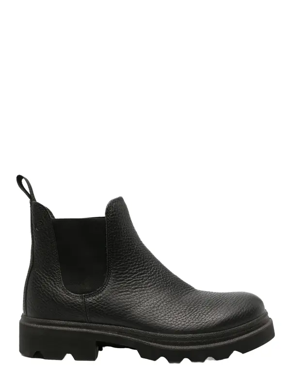 Ecco Grainer Leather Ankle Boots - Black