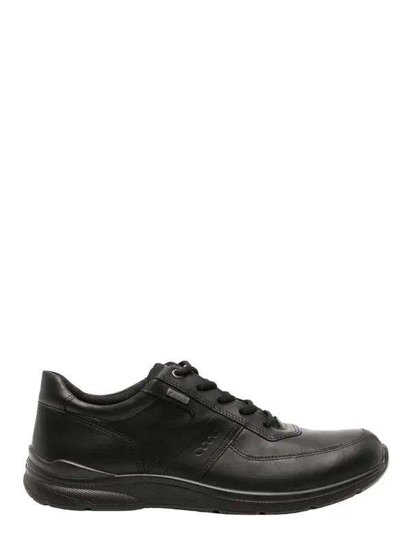 Ecco Irving Logo-embossed Leather Sneakers - Black