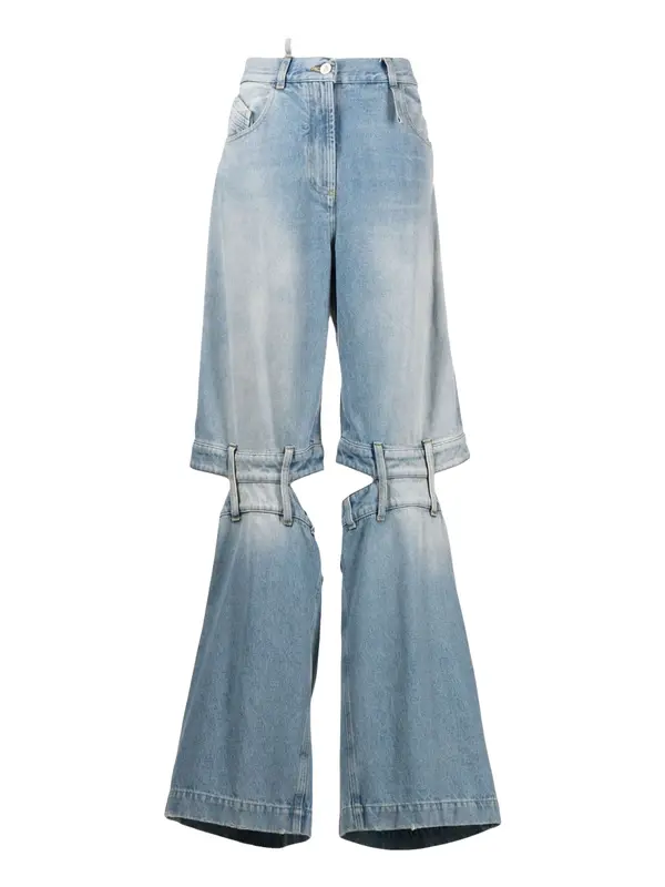 Attico Ashton Wide-leg Jeans - Blue