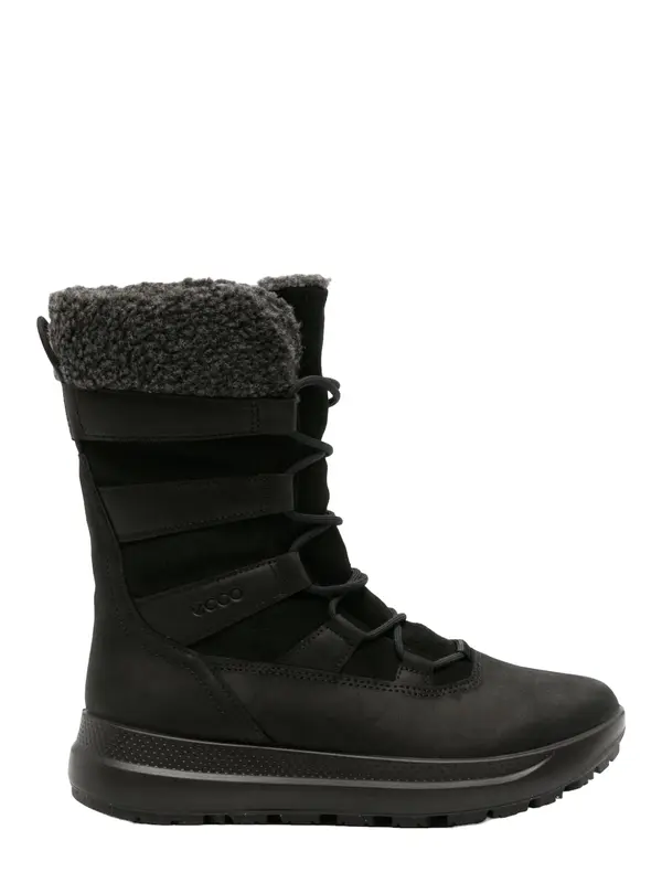 Ecco Solice Insulated Leather Boots - Black