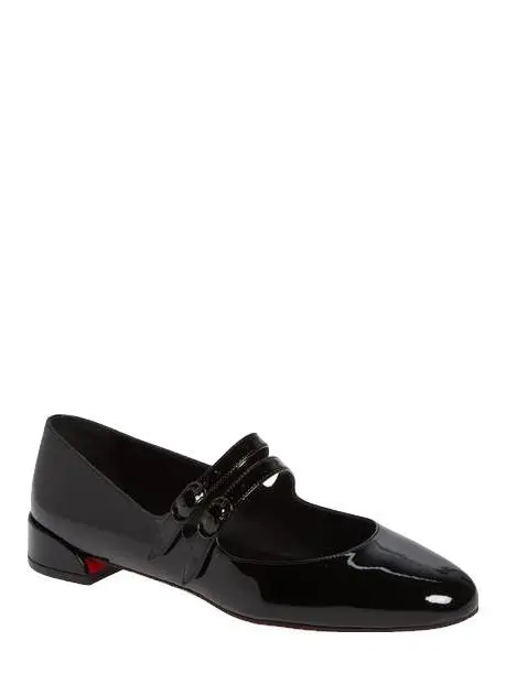CHRISTIAN LOUBOUTIN Sweet Jane Pump - Black/red