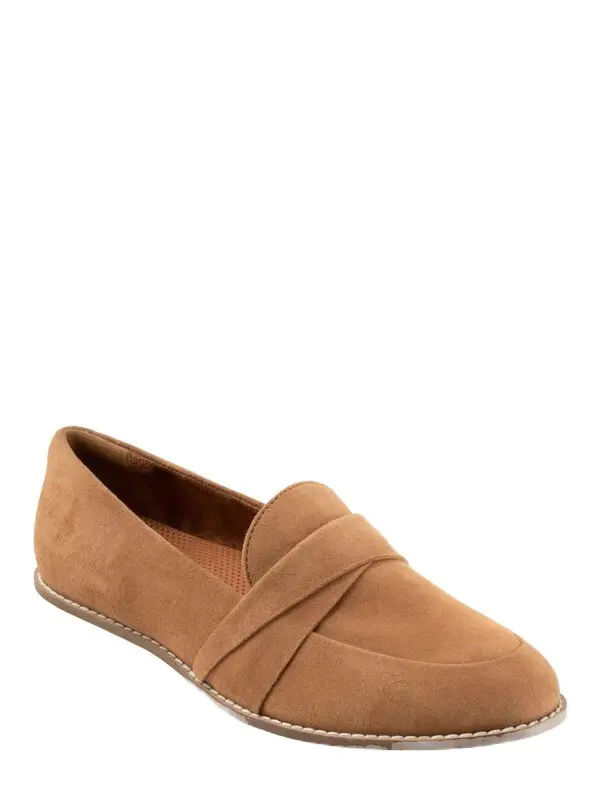 Softwalk Walsh Loafer - Camel Suede