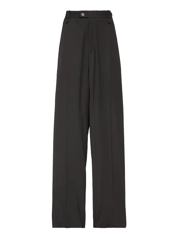 Balenciaga Skater Tailored Wide-leg Pants - Black