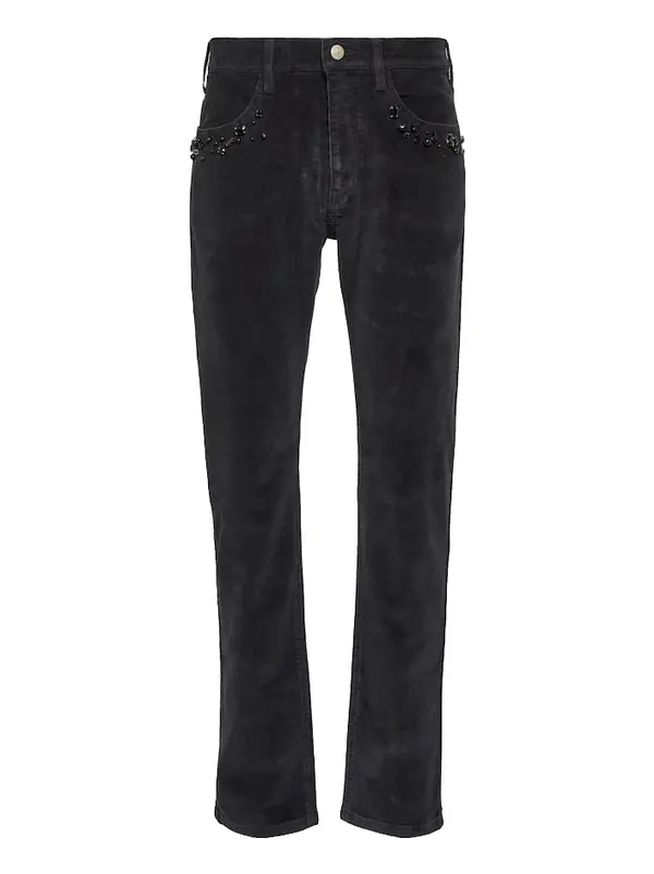 UNDERCOVERISM Studded Corduroy Slim Pants - Black