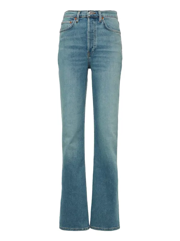 RE/DONE 70s High-rise Bootcut Jeans - Blue