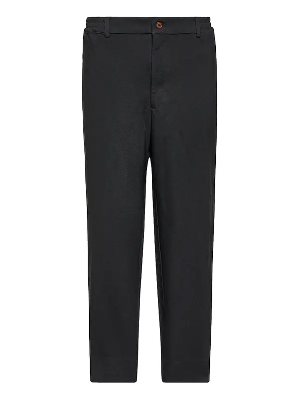 Comme Des Garçons Mid-rise Cropped Pants - Black
