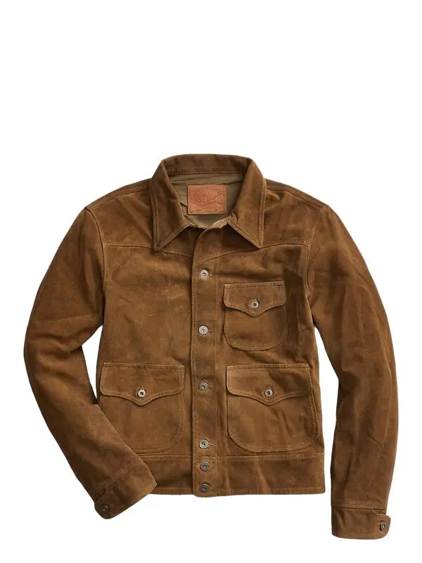 Ralph Lauren Roughout Suede Jacket - Brown