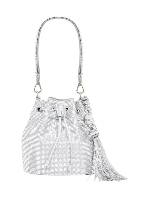 Judith Leiber Piper Medium Bucket Bag - Silver