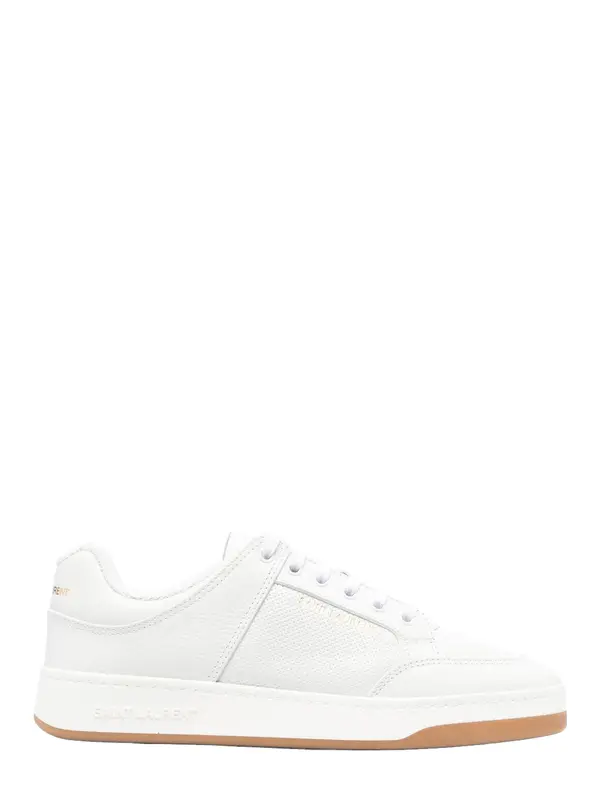 Saint Laurent Sl/61 Leather Sneakers - White