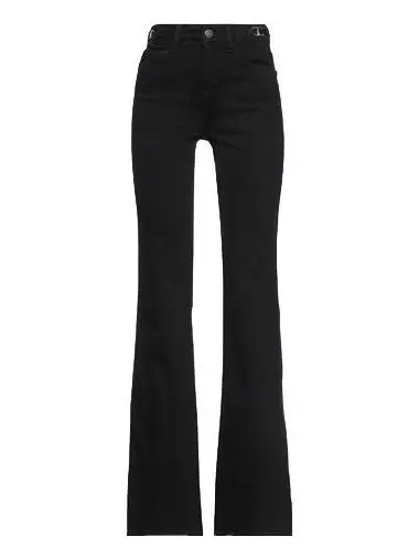 Maje Flared Jeans With Appliqués - Black