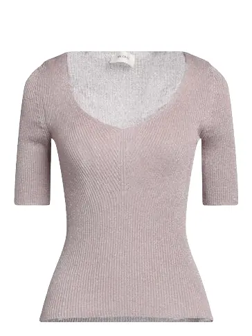 VICOLO Knitted Lamé Top - Pink
