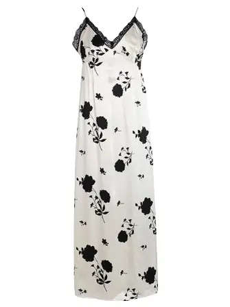 Topshop Maxi Slip Dress - White