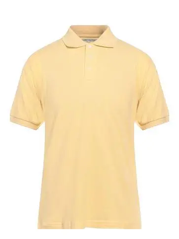 HARDY CROBB'S Polo Shirt Pastel Size Cotton - Yellow