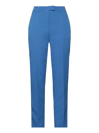 MANILA GRACE Tapered Crepe Pants - Blue