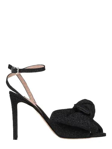 ISLO ISABELLA LORUSSO Textile Fiber Sandals - Black