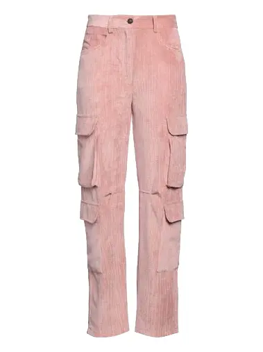 VICOLO Straight Leg Velvet Trousers - Pink