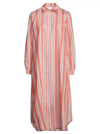 + PEOPLE Midi Stripes Dress - Orange