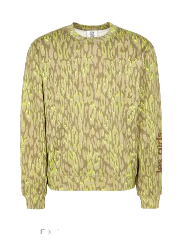 LES GIRLS LES BOYS X YOOX Printed Crew Neck Sweatshirt - Green