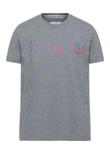 BIKKEMBERGS T-shirt Size Cotton, Elastane - Grey