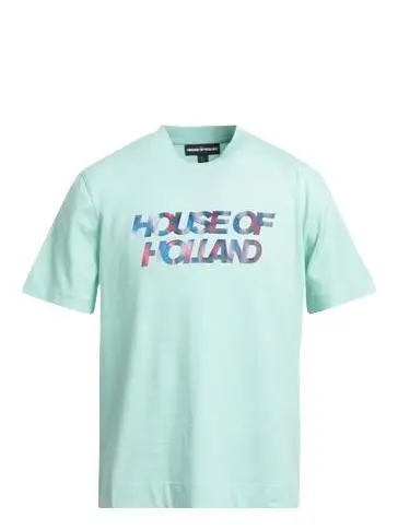 HOUSE OF HOLLAND T-shirt Size Cotton, Elastane - Blue