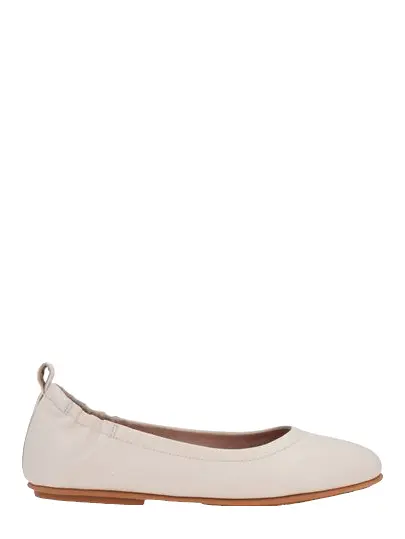 Fitflop Ballet Flats In Leather - Beige