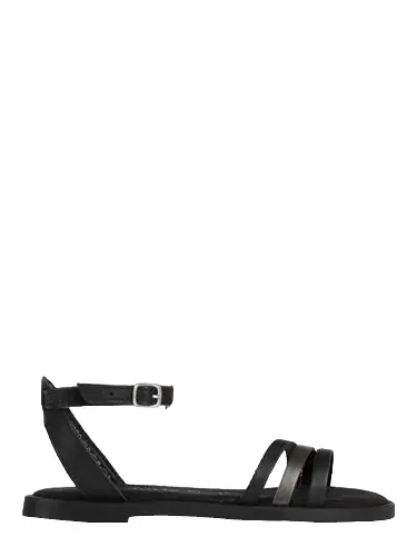 TAMARIS Soft Leather Sandals - Black