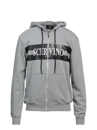 Ermanno Scervino French Terry Zip-up Hoodie - Grey