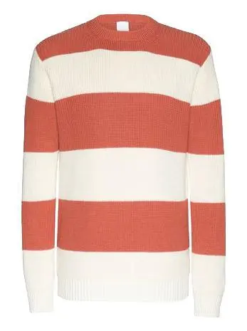 8 BY YOOX Cotton Striped Sweater - Red