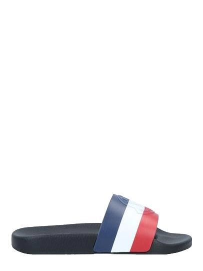 Moncler Rubber Pool Slides - Blue
