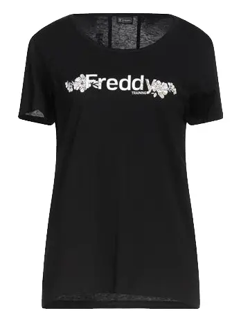 FREDDY T-shirt With Logo Print - Black
