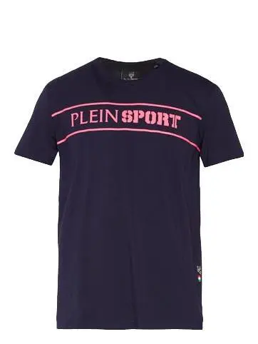 PLEIN SPORT T-shirt Size Cotton, Elastane - Navy