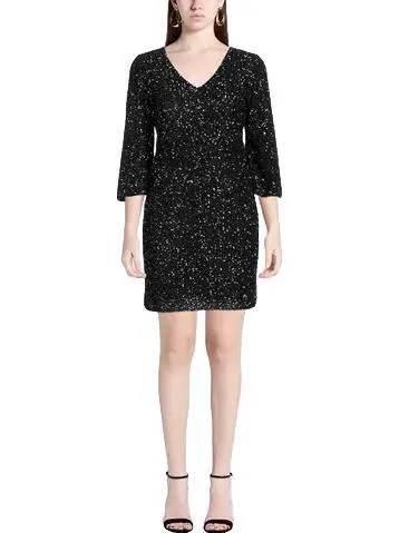 CARACTÈRE Sequined Mini Dress - Black