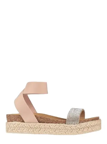 Steve Madden Espadrille Flatform Sandals - Beige