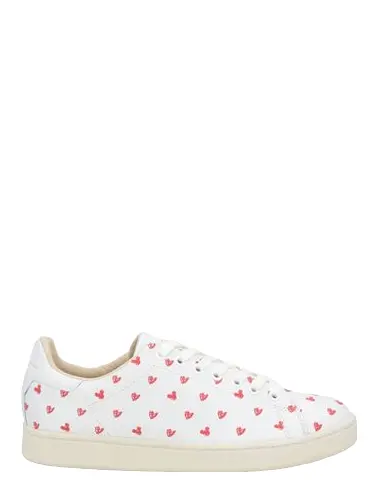 MOACONCEPT Soft Leather Polka-dot Sneakers - Off White