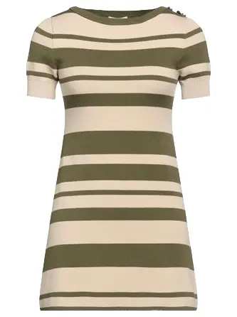 VICOLO Mini Trapeze Dress - Green