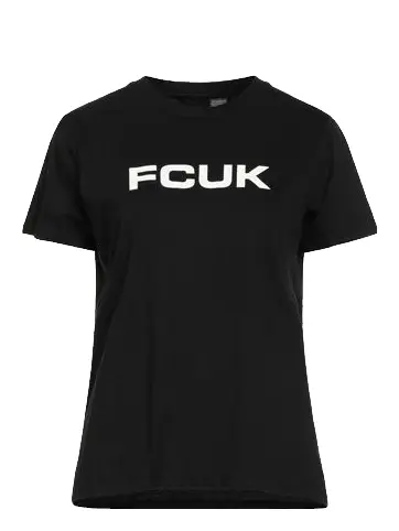 French Connection Cotton Logo T-shirt - Black