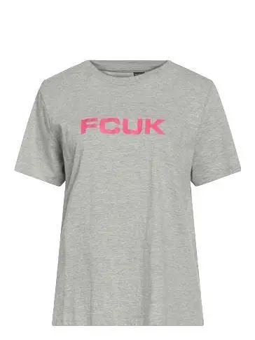French Connection Cotton Logo T-shirt - Light Grey
